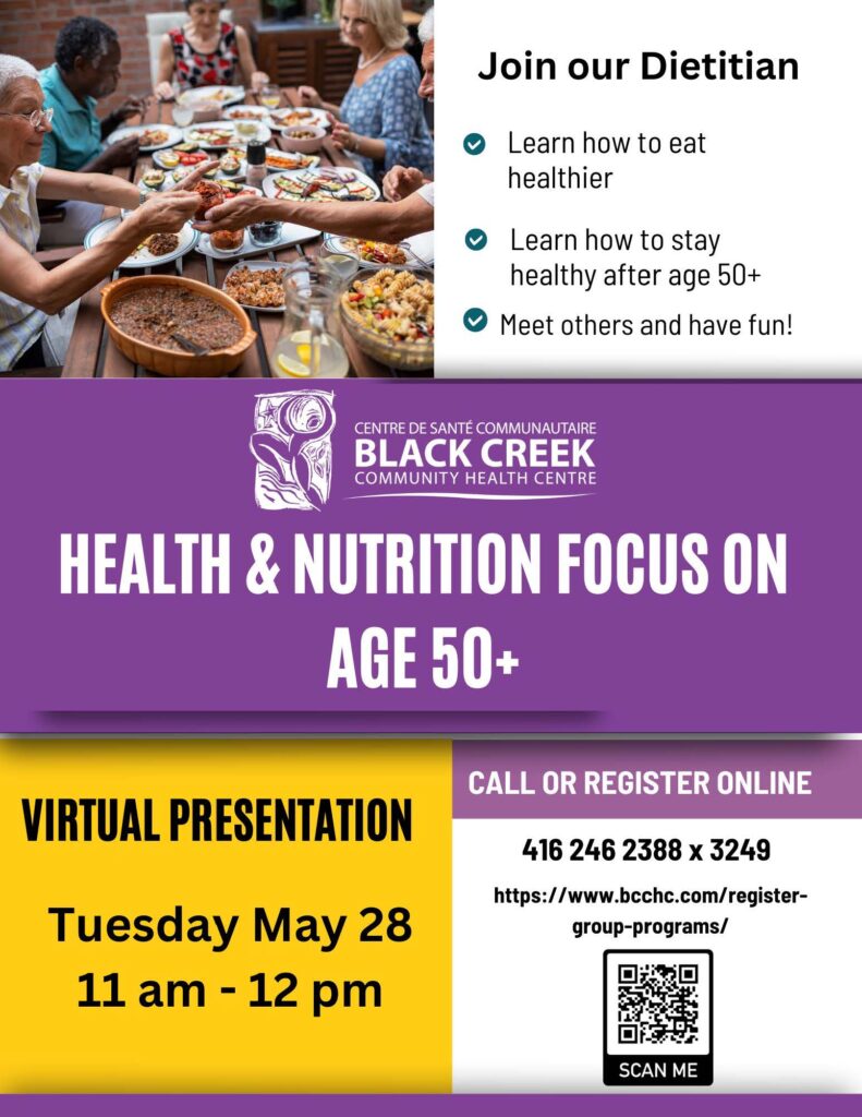 Healthy Lifestyle Group Programs - Black Creek Community Health Centre