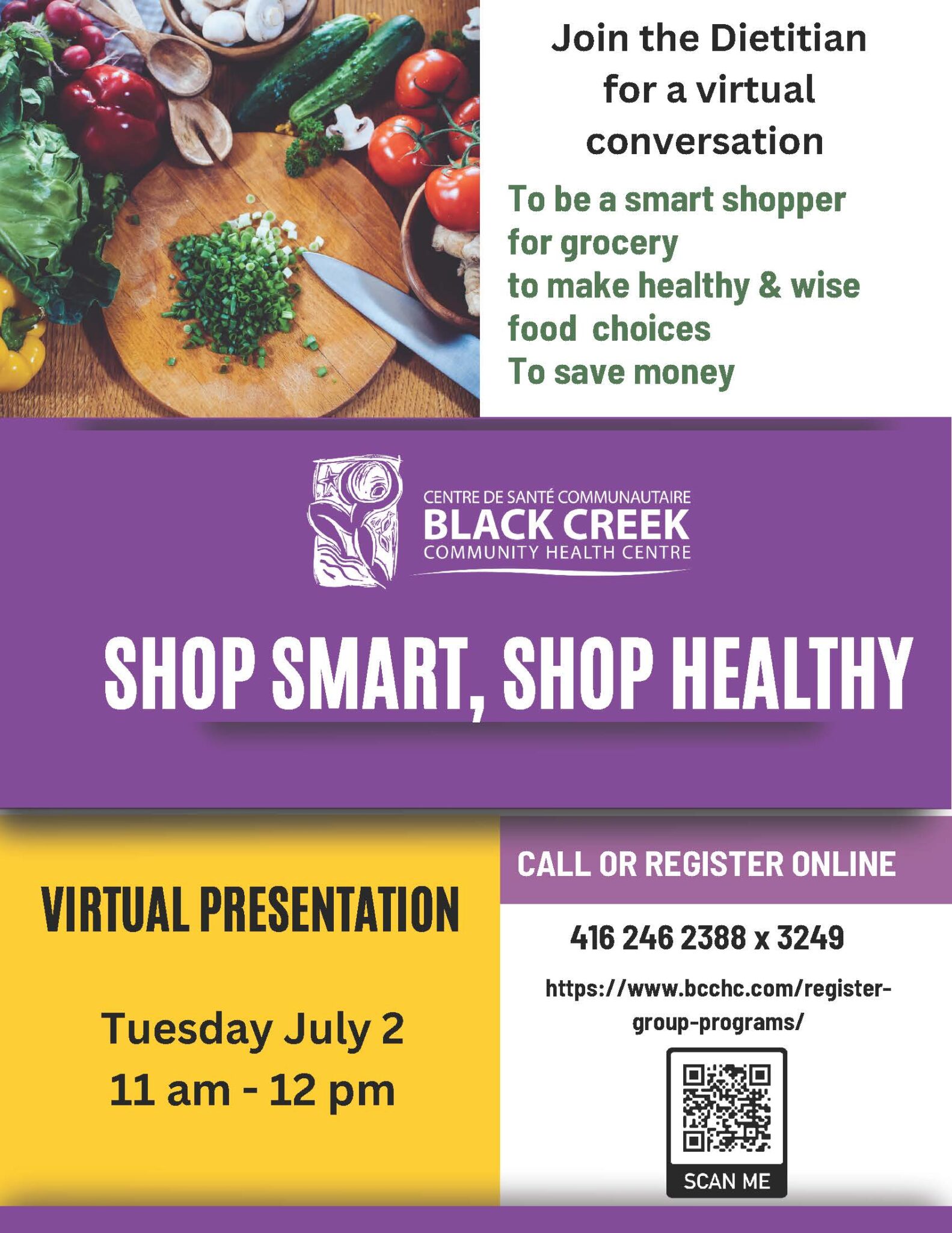 Healthy Lifestyle Group Programs - Black Creek Community Health Centre